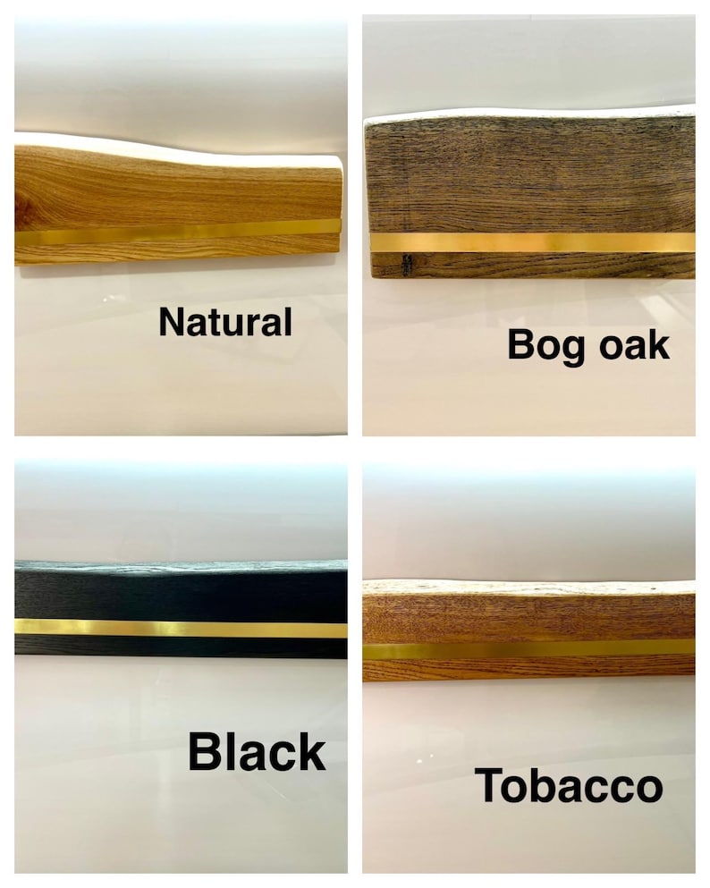 Bog Oak Magnetic Knife Holder With Travertine Stone, Handmade Knife ...