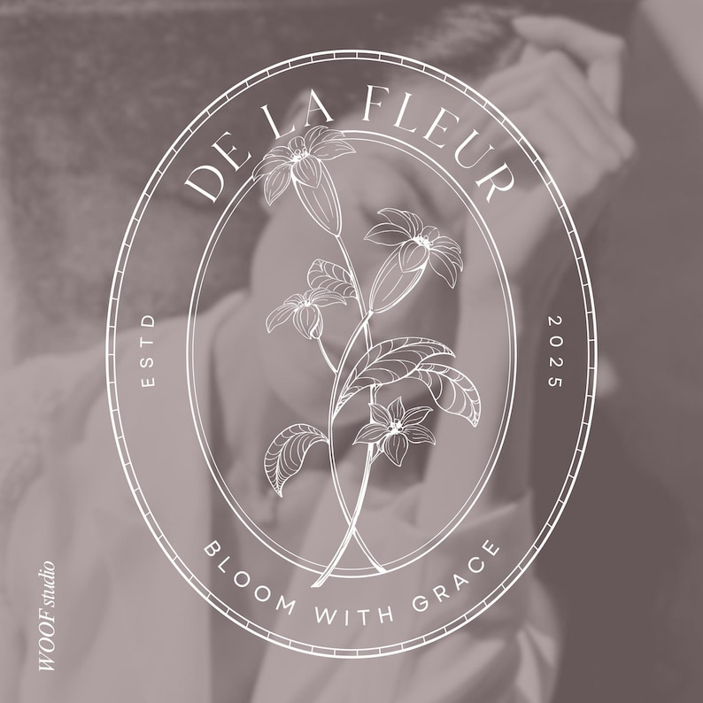 French Floral Logo Floral Branding Florist Branding Floral Logo Design ...