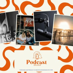 Podcast Logo Design DIY Podcast Launch Branding Template Editable Logo ...