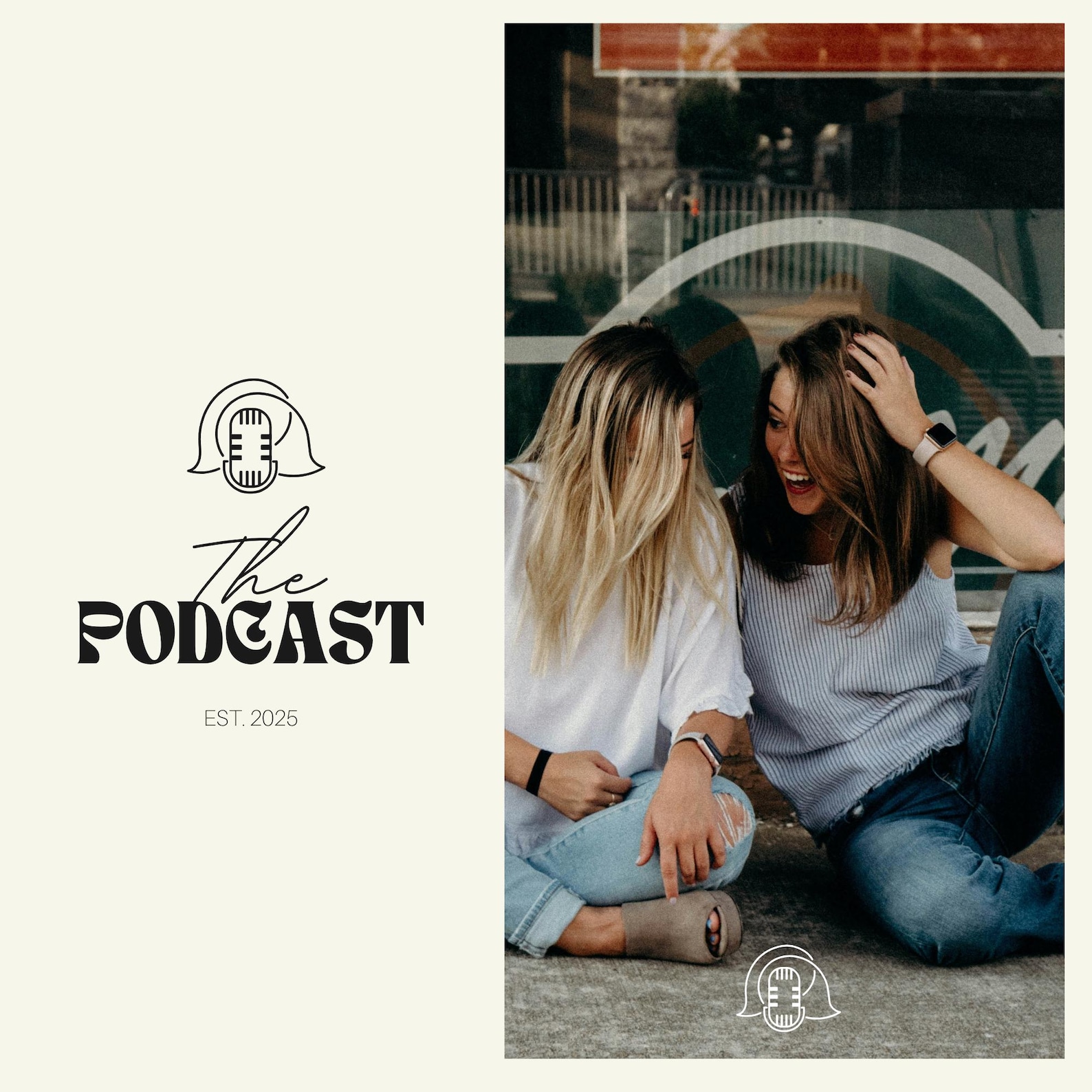 Podcast Launch Logo Design | DIY Podcast Branding Template | Editable ...