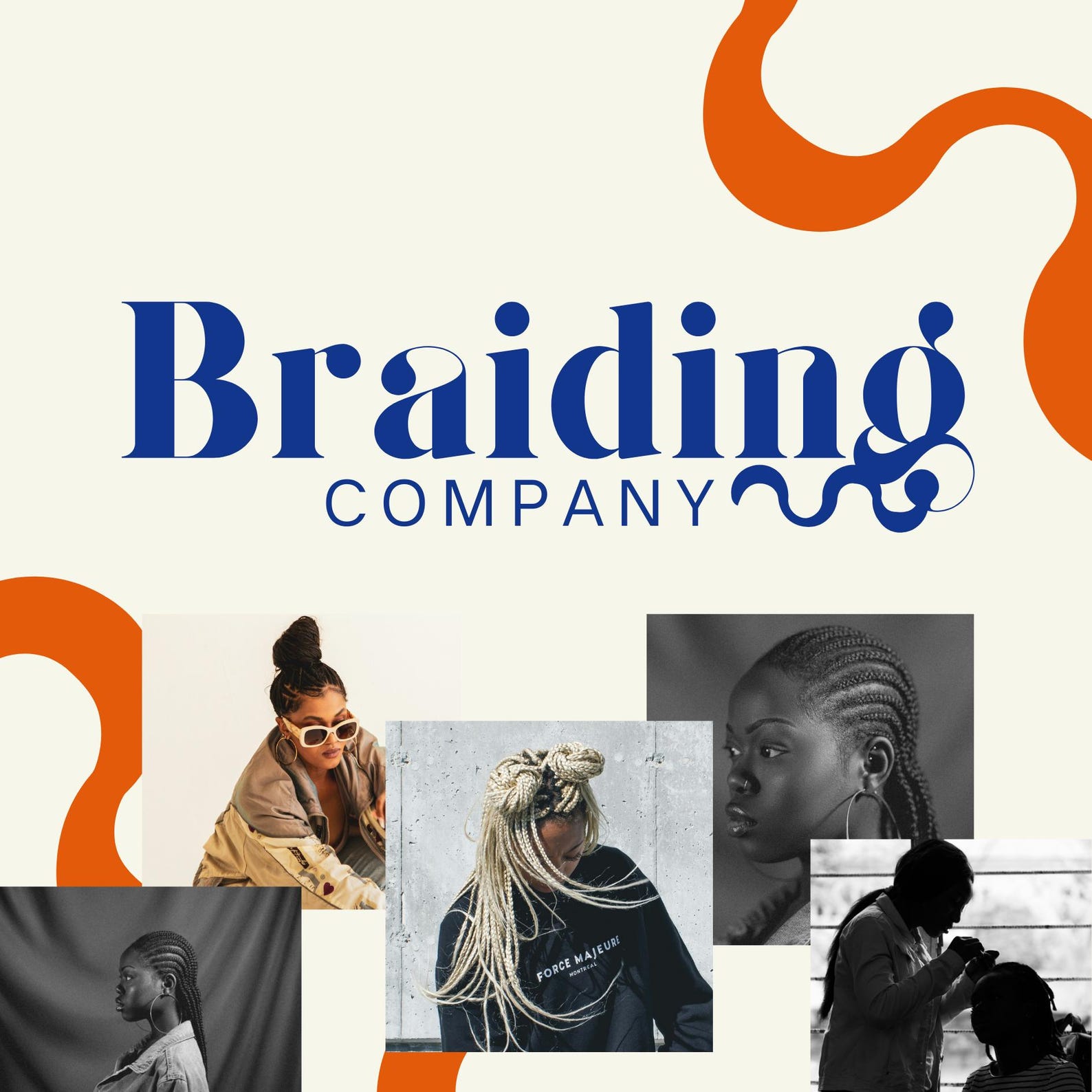 Braiding Logo Braiding Business Branding Kit Braiding Logo Brand ...