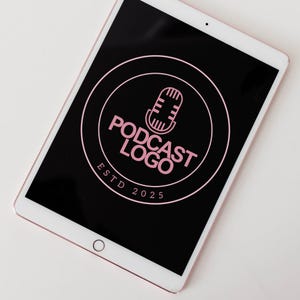 Podcast Logo Design DIY Podcast Launch Branding Template Editable Logo ...