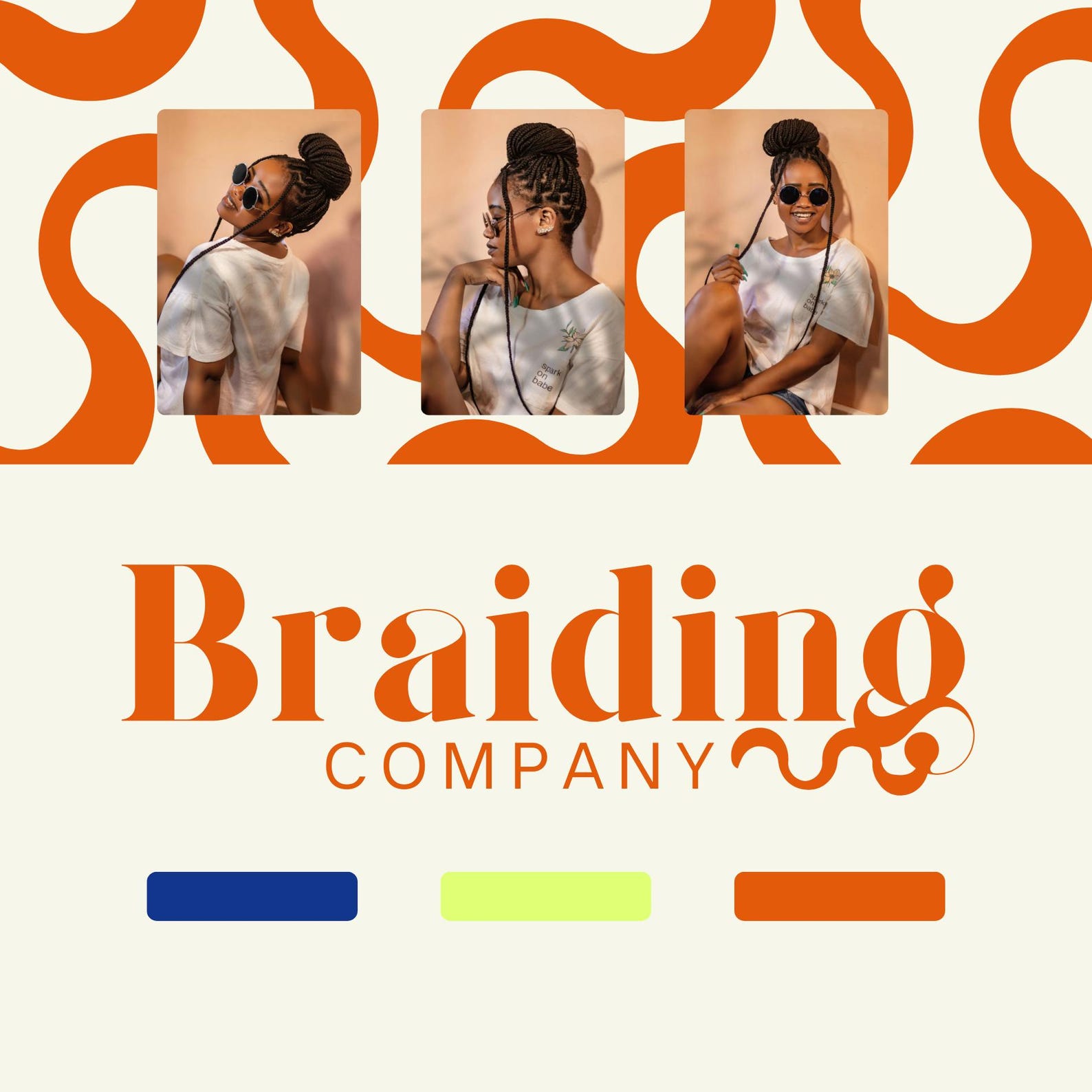 Braiding Logo Braiding Business Branding Kit Braiding Logo Brand ...