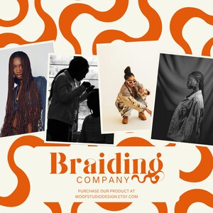 Braiding Logo Braiding Business Branding Kit Braiding Logo Brand ...