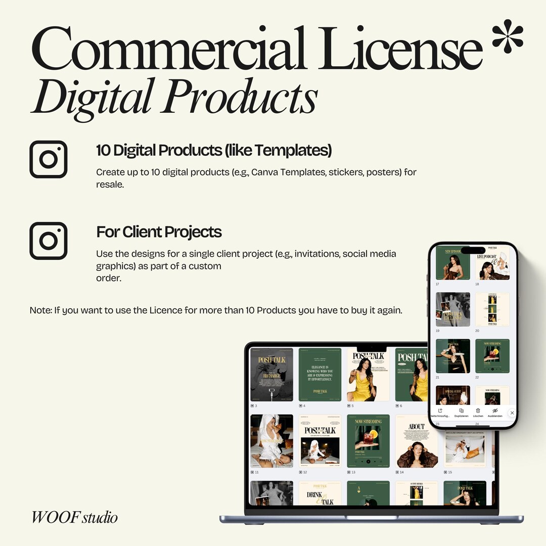 Commercial Use Licence for Digital Products Like Templates & Sticker ...