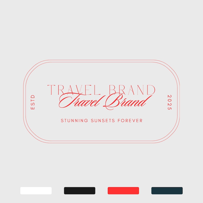 Elegant Travel Brand Kit | Logo, Fonts, Images (editable Canva Template ...