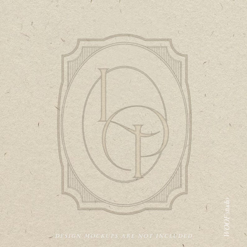 Elegant Couple Initial Wedding Logo Template (canva Editable) - Etsy