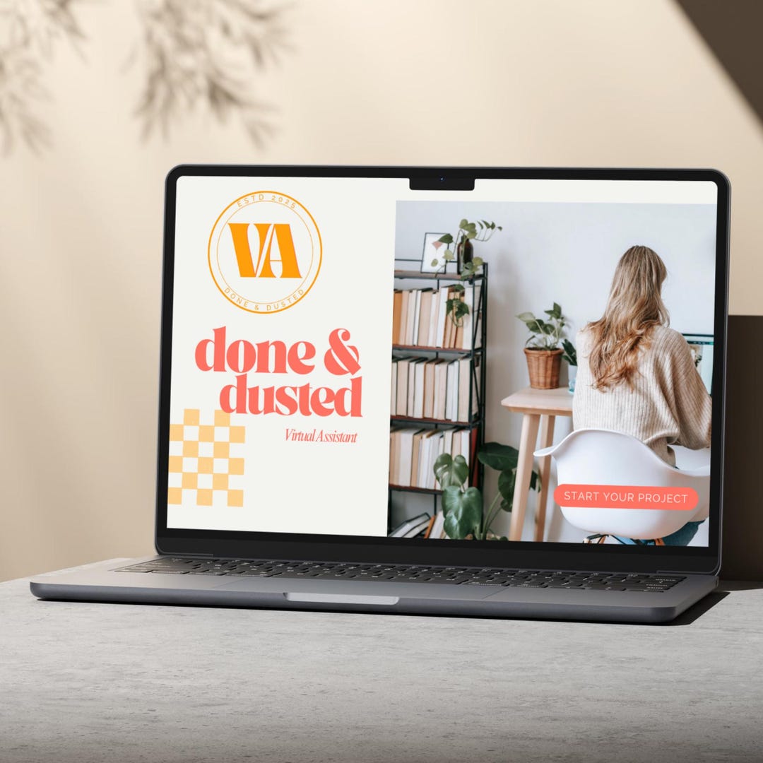 Logo Design Custom for Virtual Assistant Canva Template Virtual ...