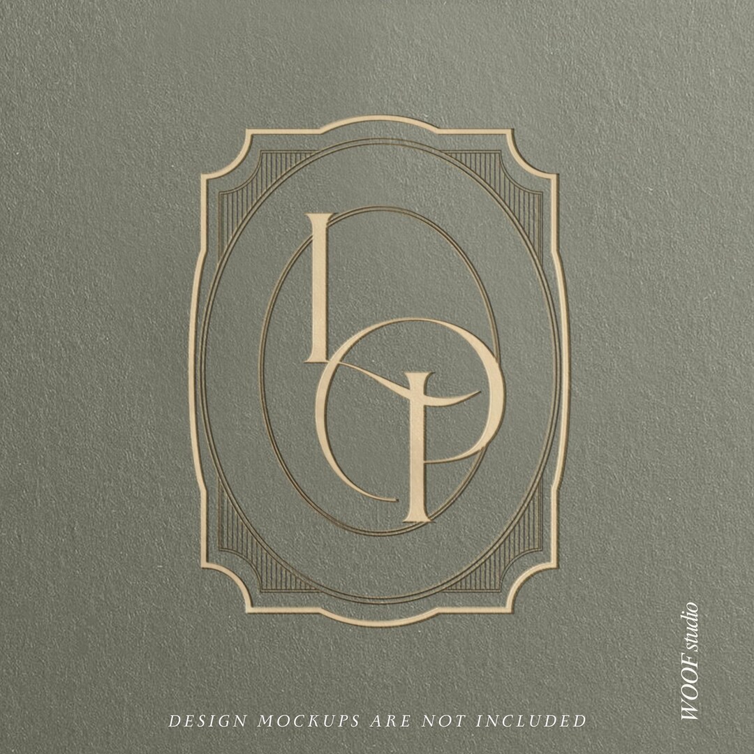 Elegant Couple Initial Wedding Logo Template (canva Editable) - Etsy