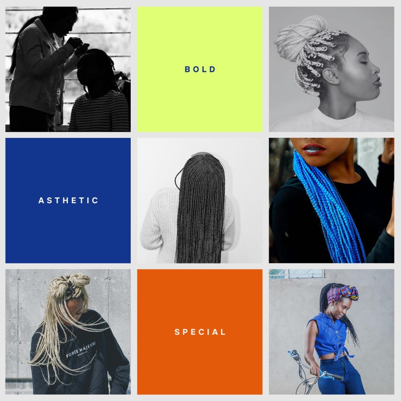 Braiding Logo Braiding Business Branding Kit Braiding Logo Brand ...