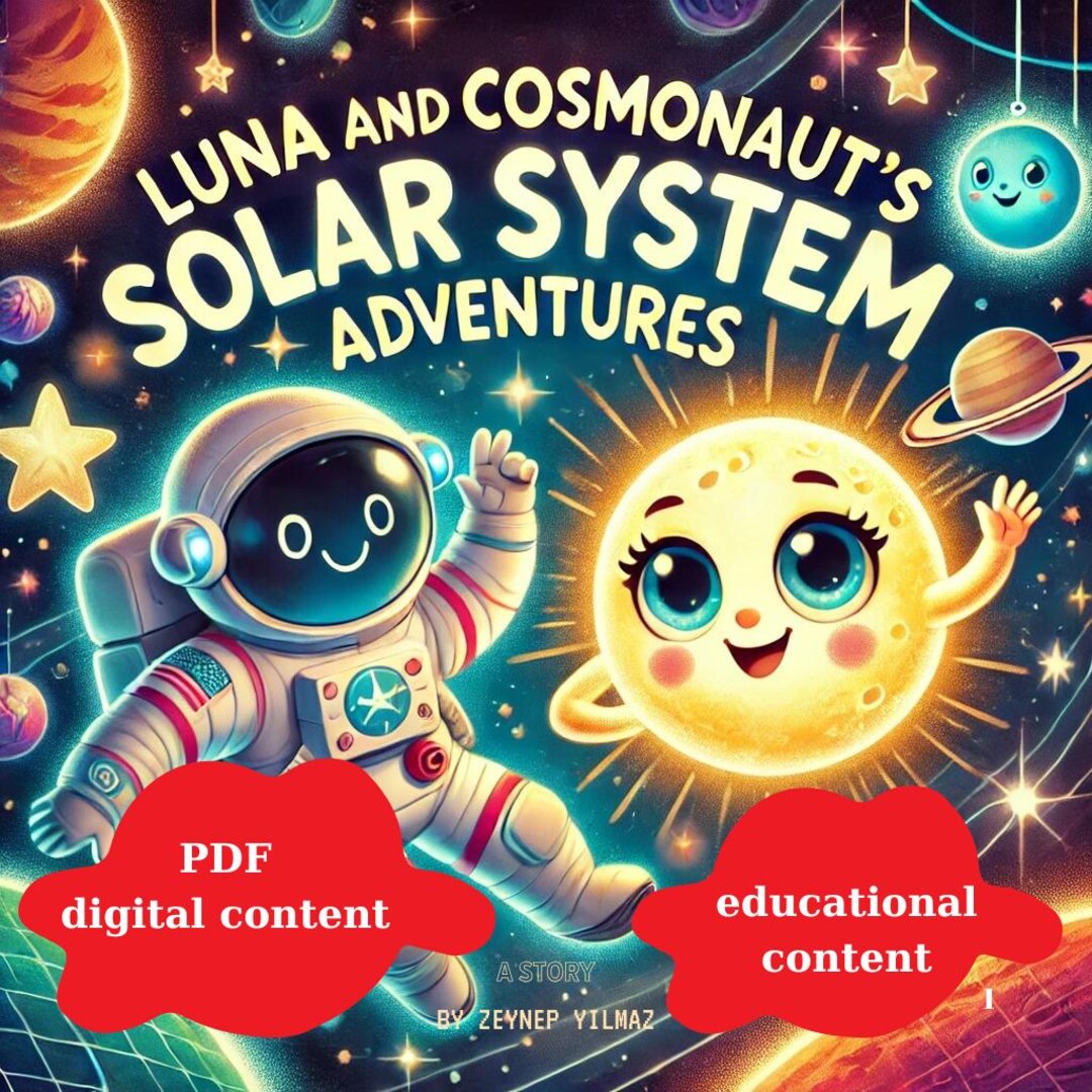 Luna and Cosmonaut's Solar System Adventures - Etsy