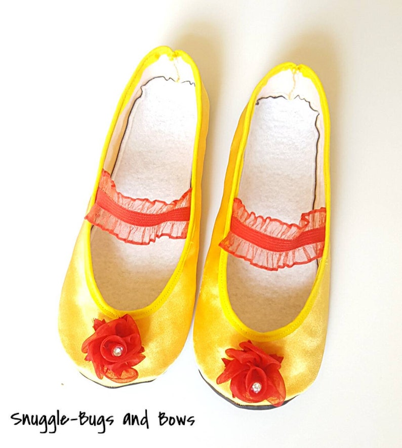 Princess Shoes Belle Shoes for Girls Baby Mary Janes - Etsy UK