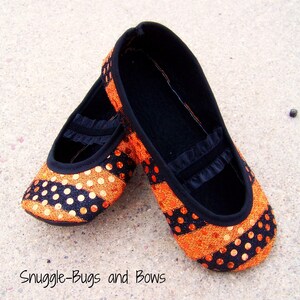 Halloween Baby Shoes, Halloween Toddler Shoes, Orange and Black Kids ...
