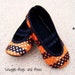 Halloween Baby Shoes, Halloween Toddler Shoes, Orange and Black Kids ...
