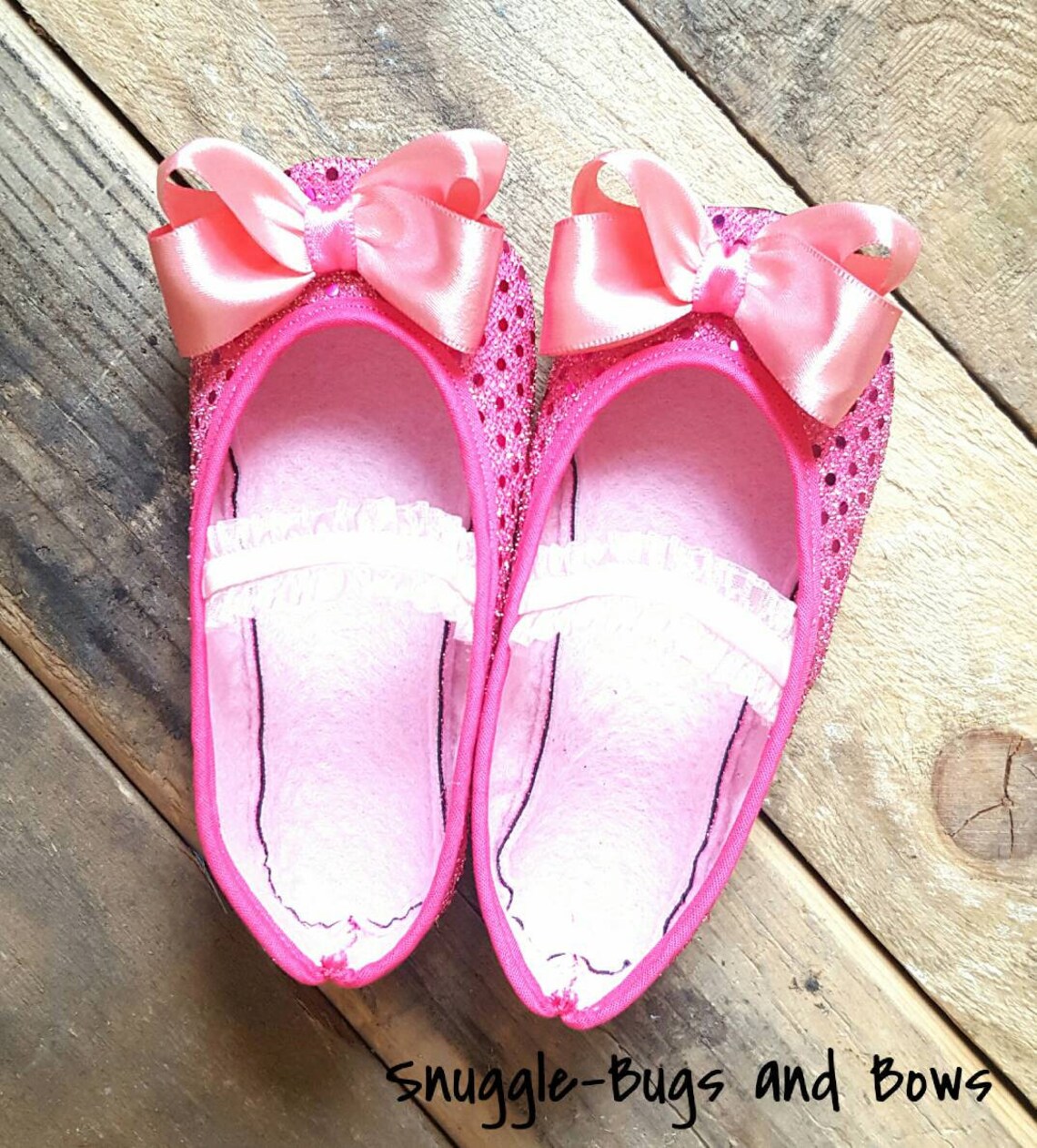 Sleeping Princess Play Slippers (sizes 1 - 12) MEASURE Your Child's ...