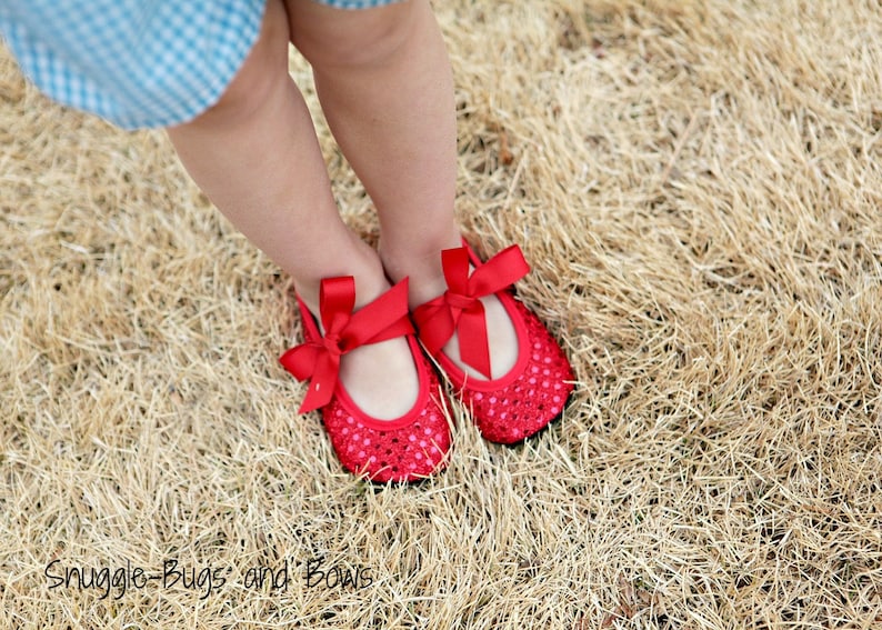 Ruby Red Slippers, Ruby Slippers, Wizard of Oz, Dorothy Shoes, Baby ...