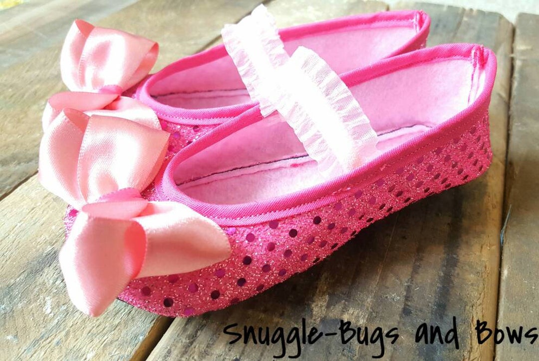 Sleeping Princess Play Slippers (sizes 1 - 12) MEASURE Your Child's ...