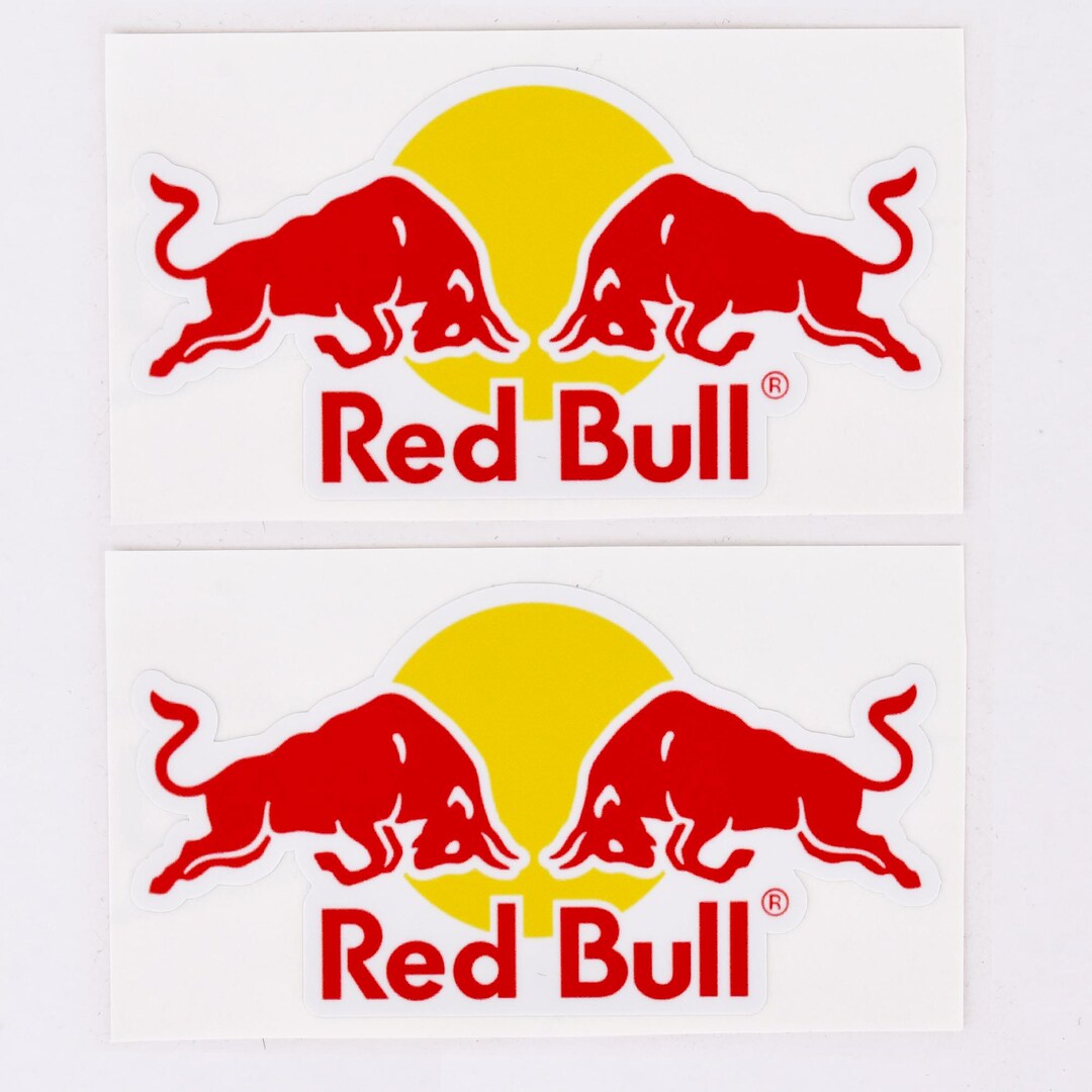 2 X Red Bull Motorcycle Sponsor Stickers, Bike Stickers, Decals - Etsy