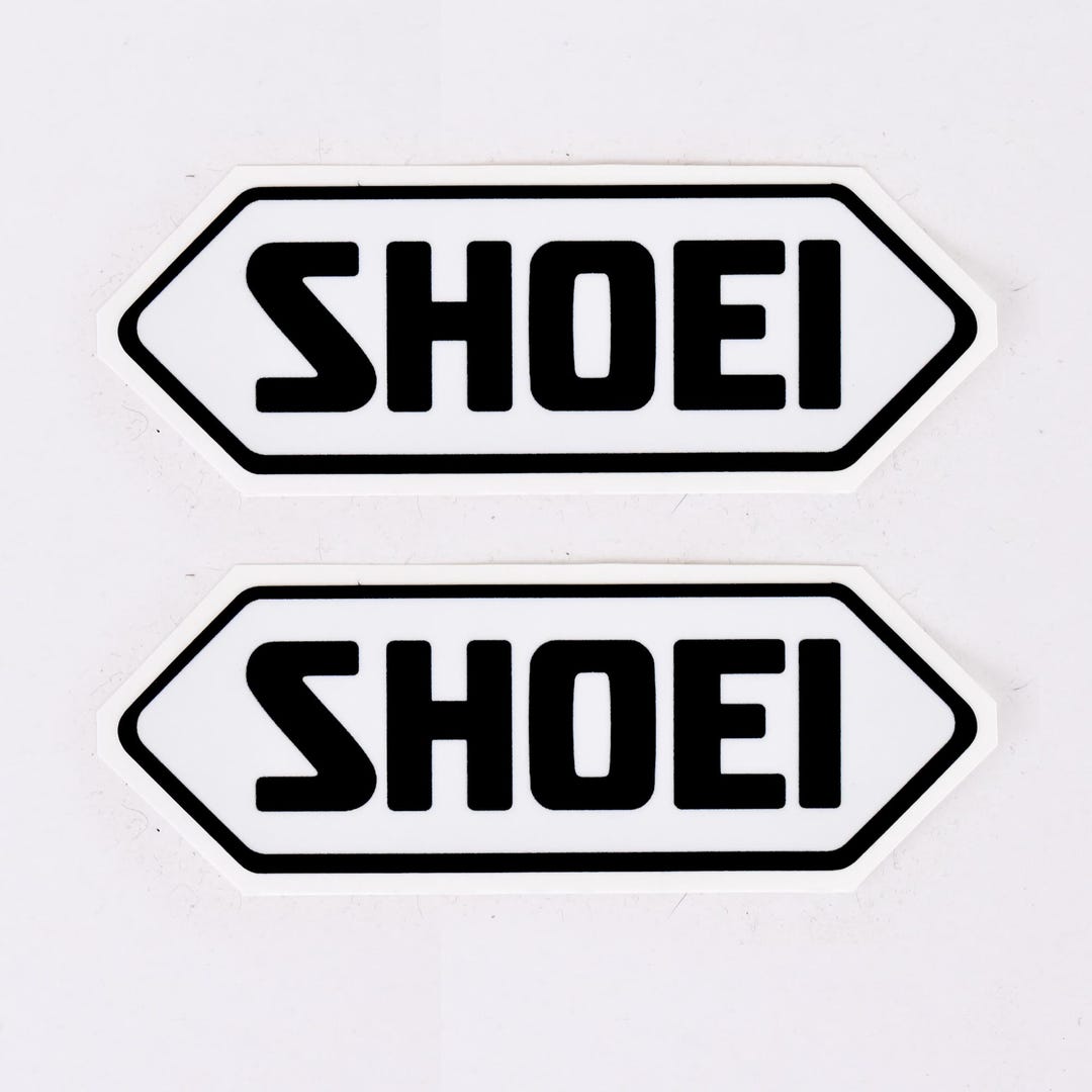 2 X Shoei Motorcycle Sponsor Stickers, Bike Stickers, Decals - Etsy