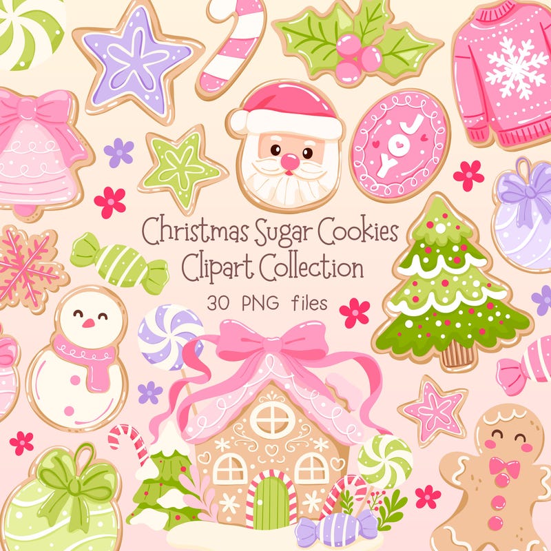 Sugar Cookie Clipart - Etsy