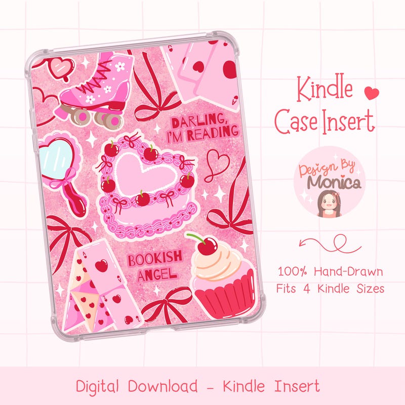 Pink Coquette Kindle Case - Etsy
