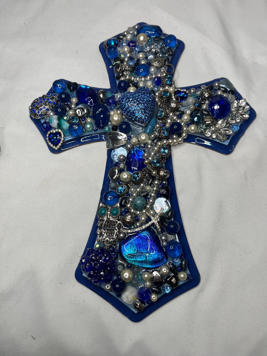 Handmade Jeweled Cross - Etsy