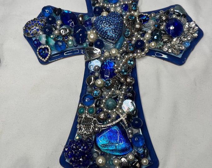 Handmade Jeweled Cross - Etsy