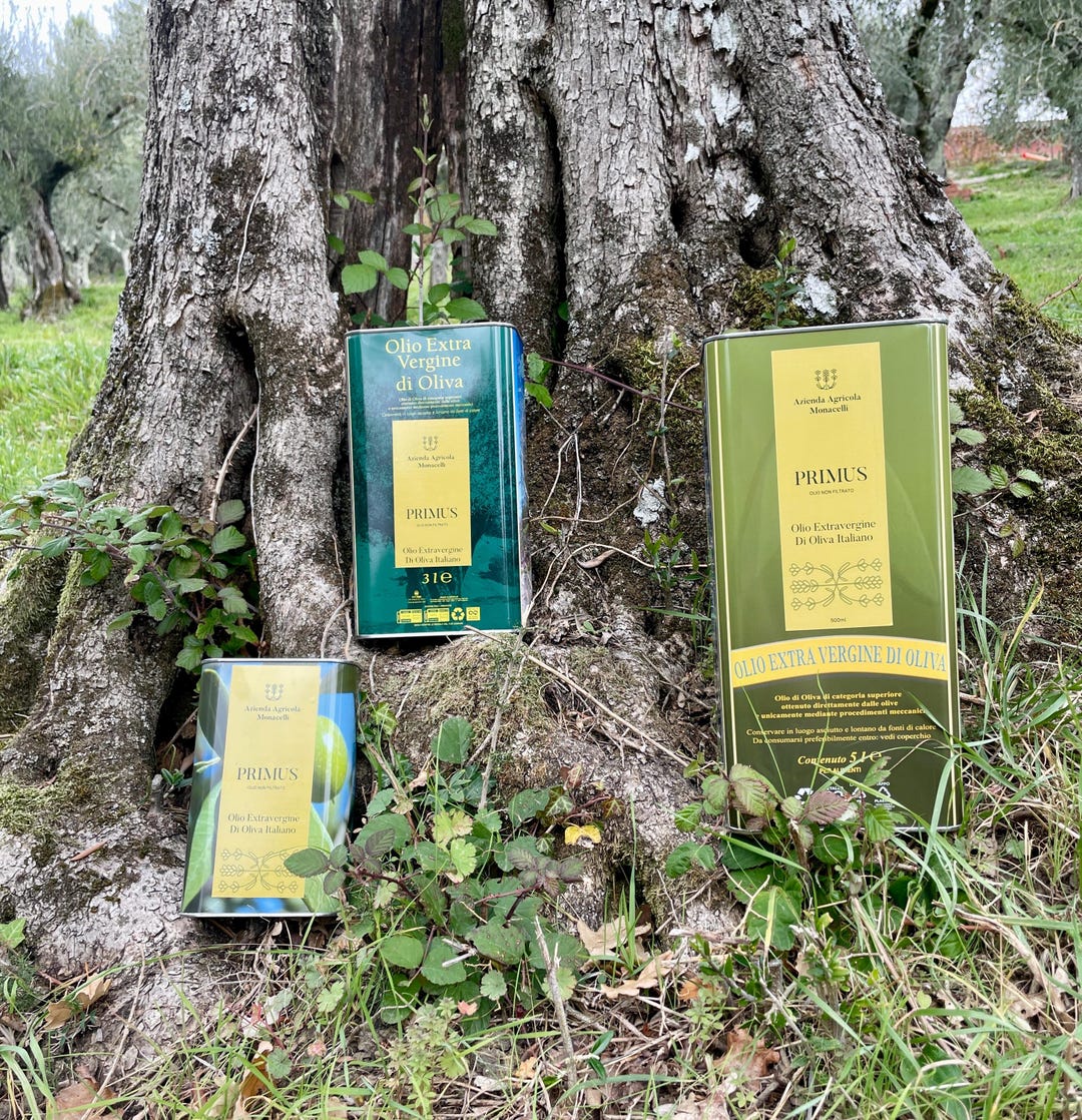 Primus Umbrian Extra Virgin Olive Oil 100% Italian Can 5L-3L-1L - Etsy