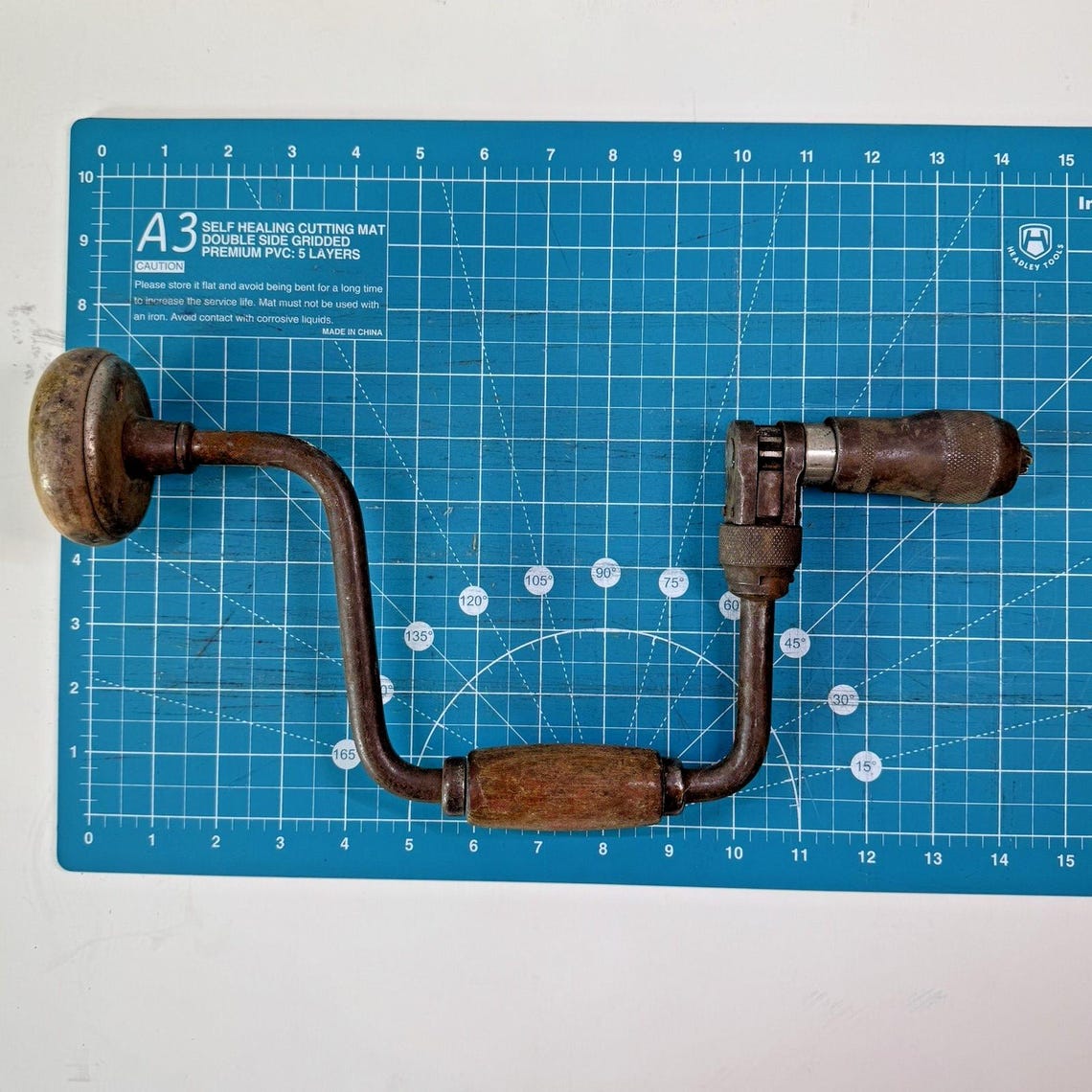Vintage Dunlap Brace Bit Drill Hand Drill Ratcheting Auger Made in USA ...
