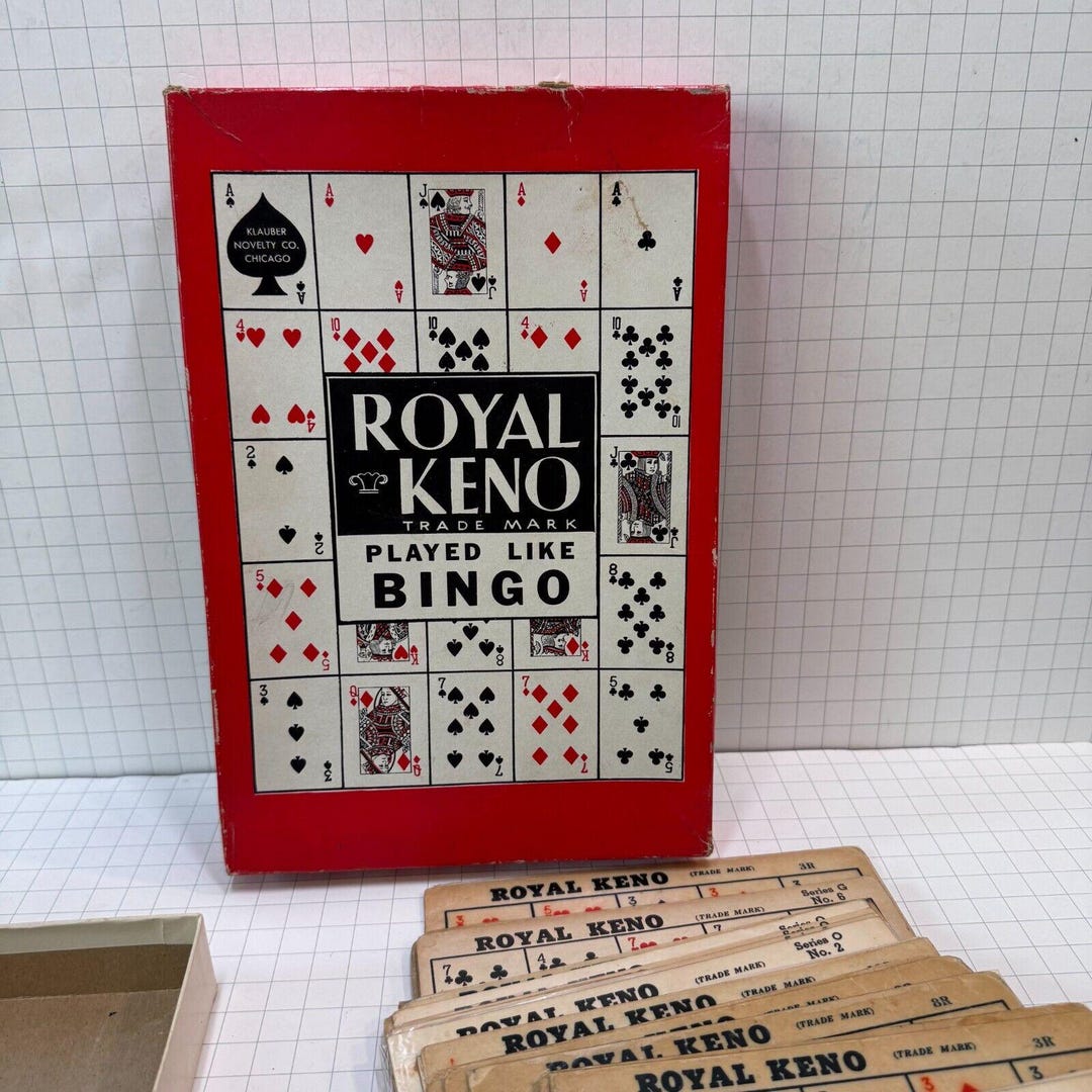 Large Set of Vintage Assorted Royal Keno Cards - Etsy