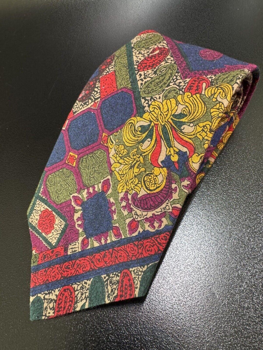 Vintage Tango by Max Raab 100% Cotton Tie Paisley 50" Long X 3" Wide - Etsy