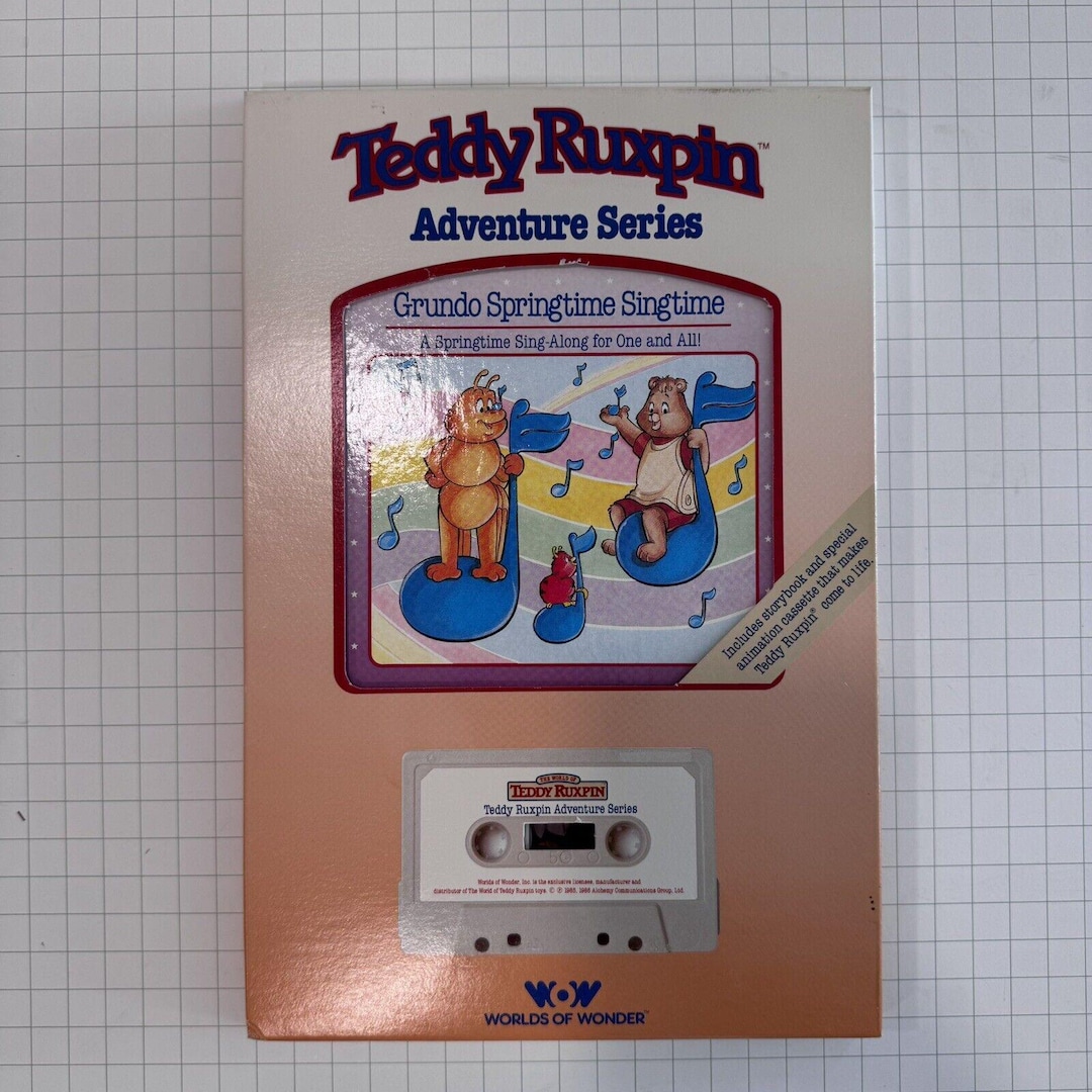 EUC Vintage 1985 Teddy Ruxpin Adventure Series Lullabies Book and ...