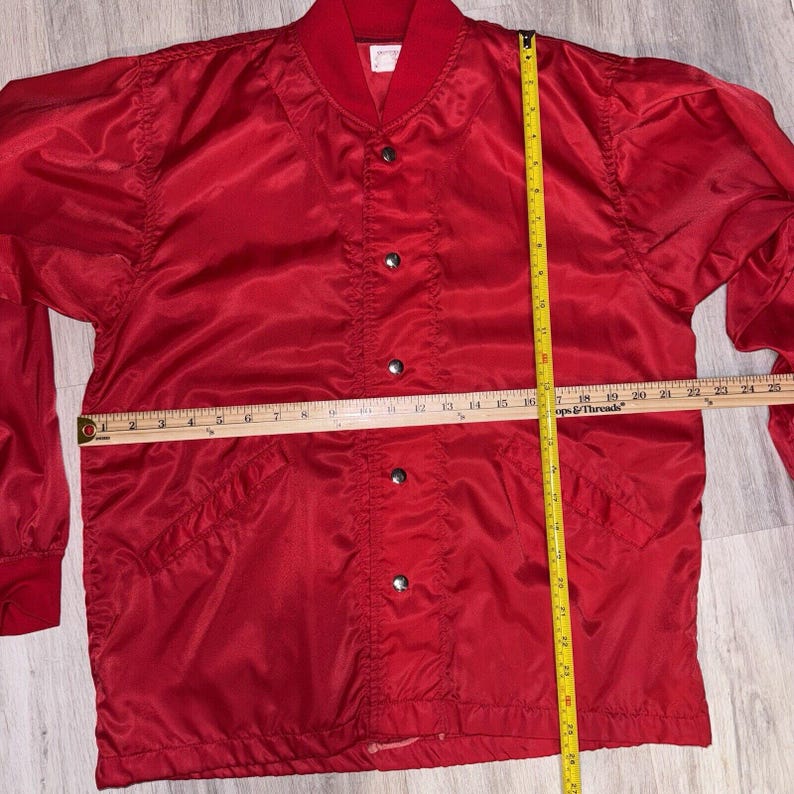 Rare Vintage RK Mizuno Baseball Varsity Jacket Windbreaker Red Size ...