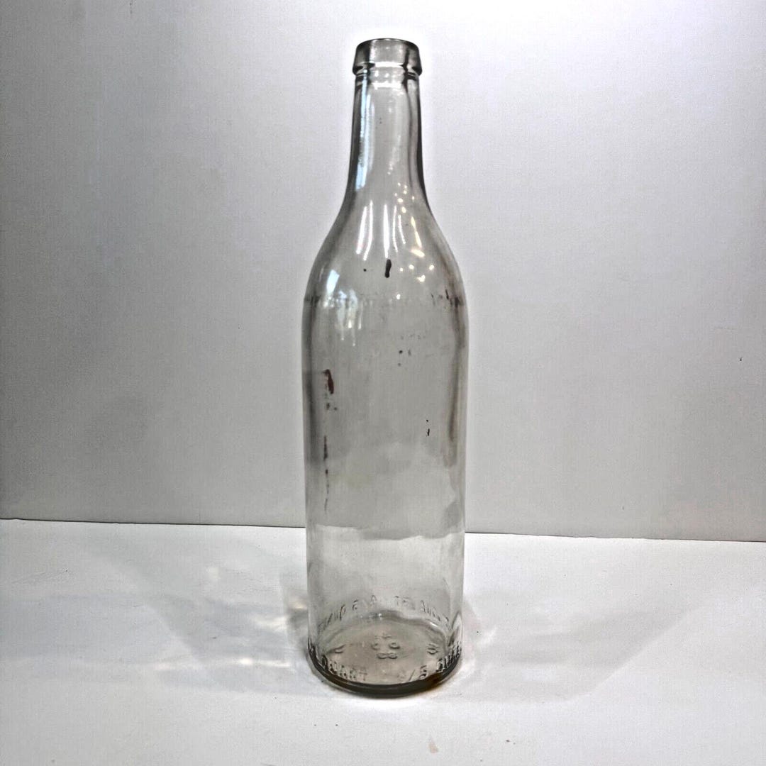 Vintage "federal Law Forbids Sale or Reuse" Bottle Clear 4/5 Quart 11" Tall - Etsy