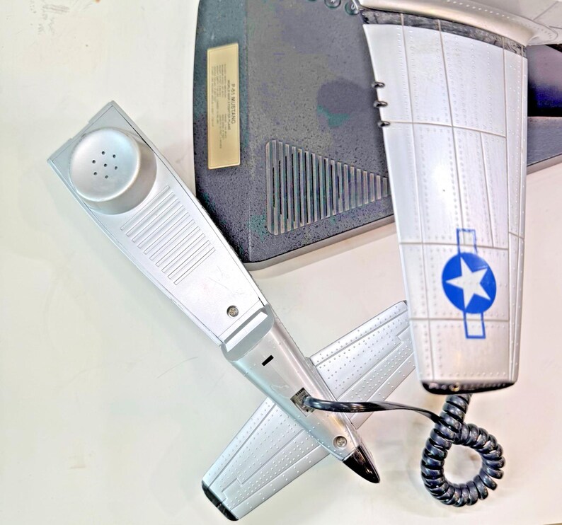 P-51 Mustang Fighter Plane Telephone World War II Home Phone Line Rare ...