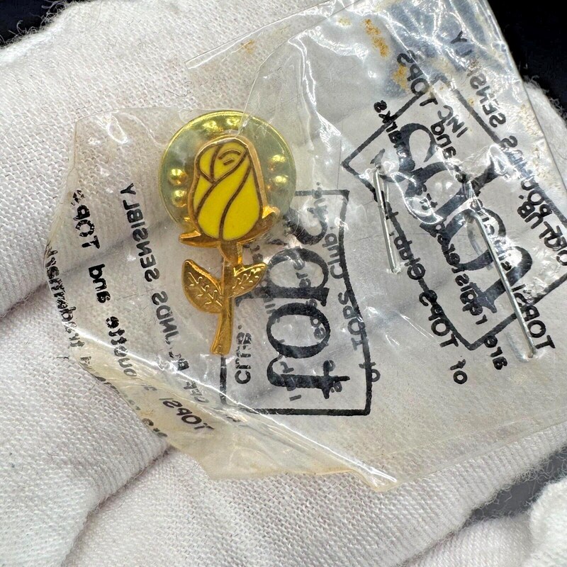 Yellow Rose Pin - Etsy