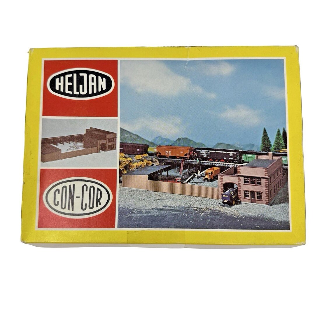 Heljan #610 N-scale Model Railroad Coal Yard Building Kit Open Box ...