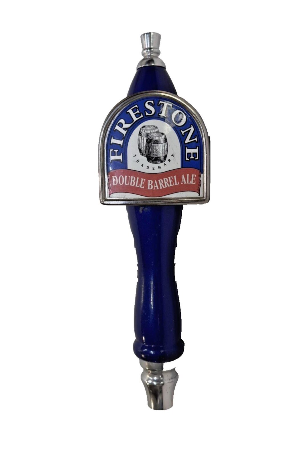 VTG Firestone Walker Double Barrel Ale Blue Beer Tap Pull Handle Wood ...