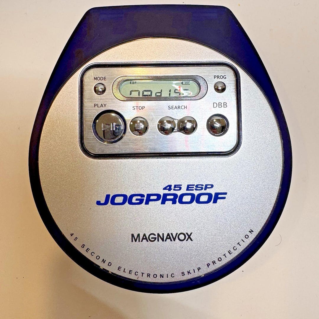 Magnavox Portable CD Player 45 ESP Jogproof Bass Boost Anti Skip ...