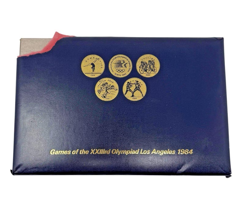 1984 Los Angeles Olympics Transit Token Coin Set W/24 Coins Complete ...