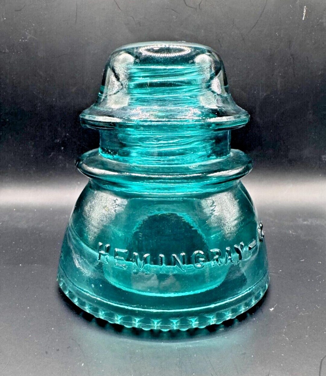 Vintage Hemingray Glass Insulator No 42 Made in USA Green 4 - Etsy