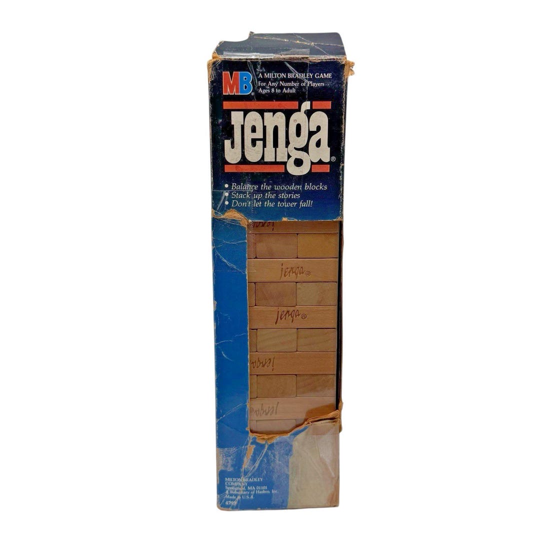 Vintage 1986 Original JENGA Classic Game Brand Complete Box Flaws - Etsy