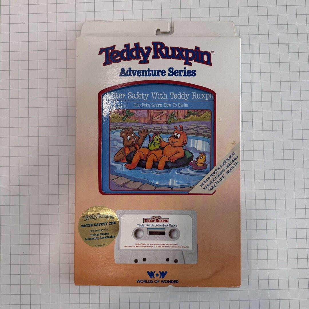 Unopened Water Safety Teddy Ruxpin Books and Tape Cassettes Worlds of ...