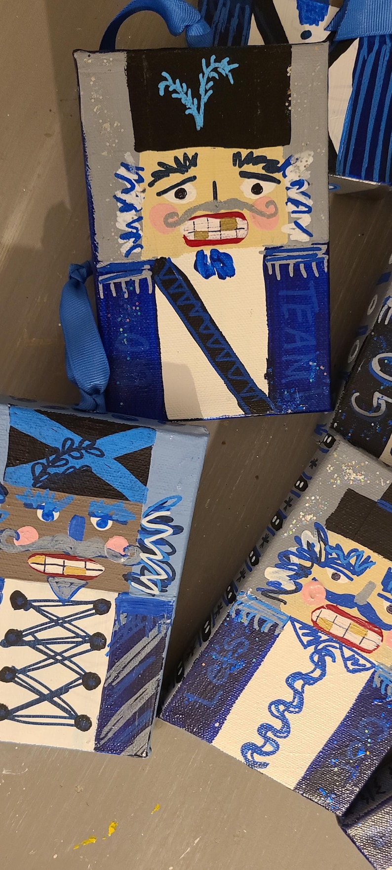 College Blue Nutcracker Painting Thoughtful Professor Gift Team Son ...
