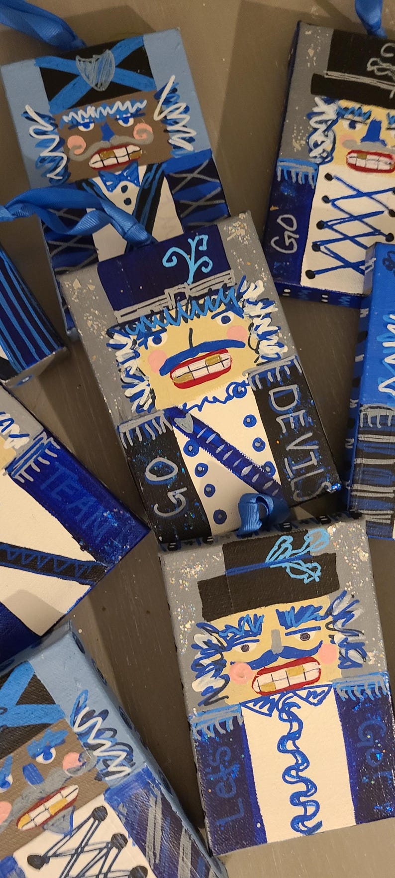 College Blue Nutcracker Painting Thoughtful Professor Gift Team Son ...