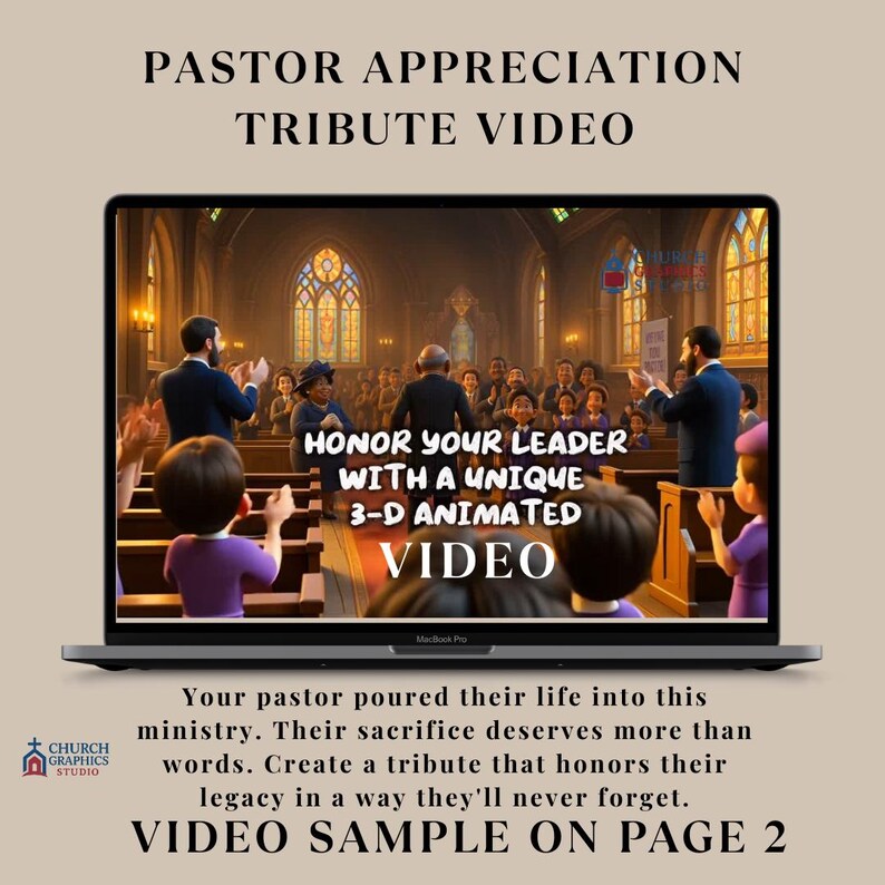 Custom Animated Pastor Tribute Video: Church Celebration Gift - Etsy