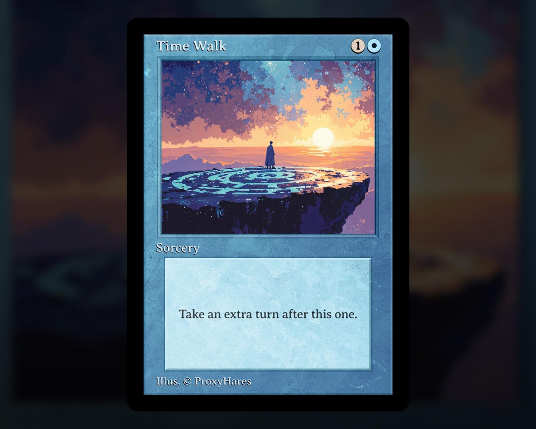 Time Walk - MTG Proxy Card - Commander Deck, EDH - High Quality Cards ...