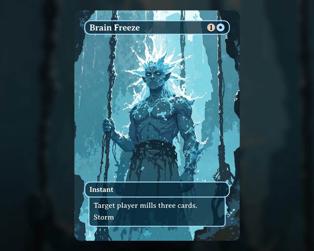 Brain Freeze - MTG Proxy Card - Instant - Commander Deck, EDH - Storm ...