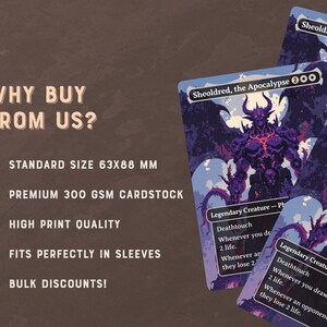 Sheoldred, the Apocalypse - MTG Proxy Card - Commander Deck, EDH - High ...