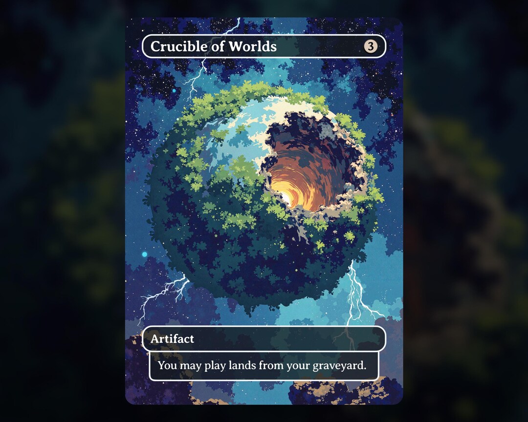 Crucible of Worlds - MTG Proxy Card - Commander Deck, EDH - High ...